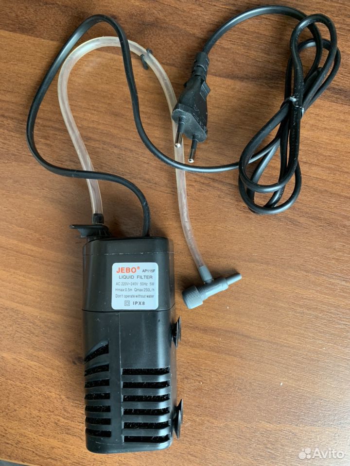 Компрессор-фильтр аквариумный jebo AP115F