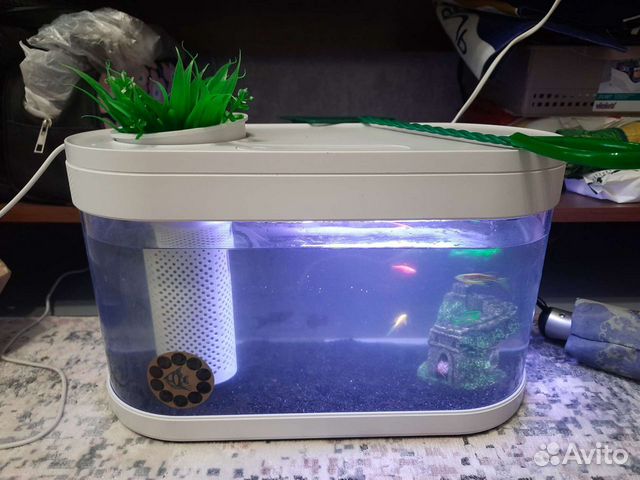Аквариум xiaomi с рыбками