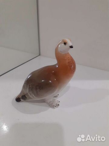 Куропатка фарфоповая статуэтка СССР