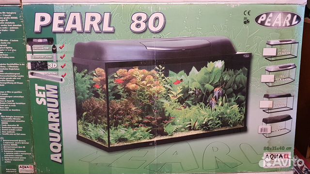Аквариум aquael 102 литра 80 35 40