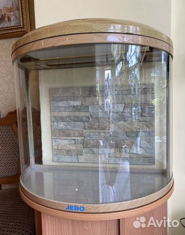 Аквариум полусфера 65л jebo R760 + тумба