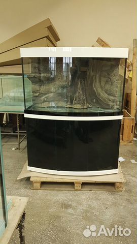 Аквариум панорамный 300 литров чб акрил